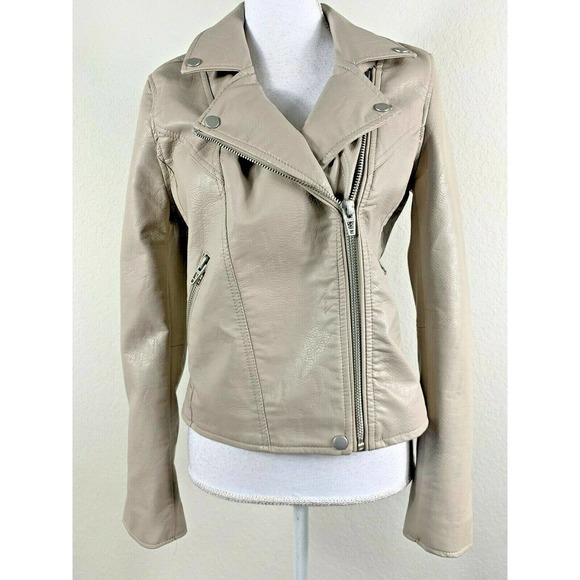 Blank NYC | Jackets & Coats | Blanknyc Motorcycle Fauxleather Jacket Nude | Poshmark